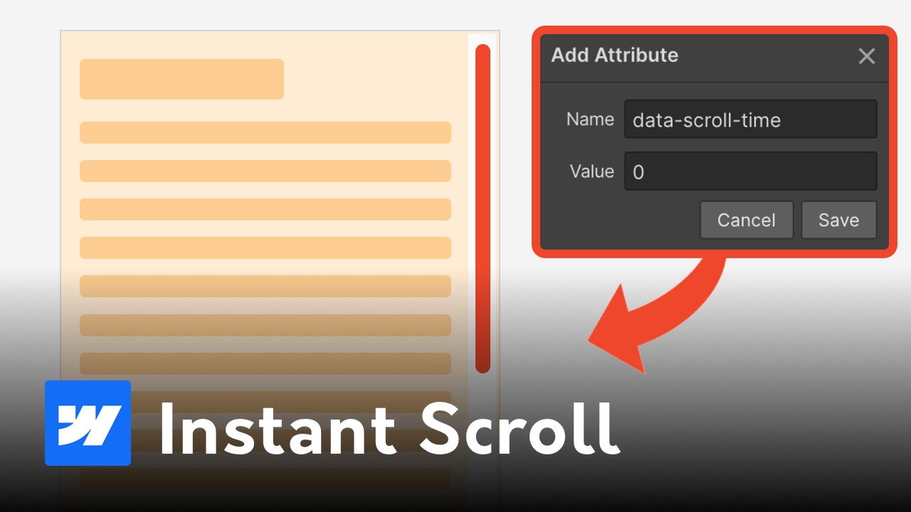 Webflow Tutorial: How to Build a Instant Scroll | Webflow Expert Guide